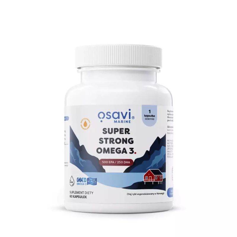 Osavi Super Strong Omega 3 500 mg EPA 250 mg DHA 60 kapsułek miękkich ... Osavi Super Strong Omega 3 500 mg EPA 250 mg DHA 60 kapsułek miękkich ...