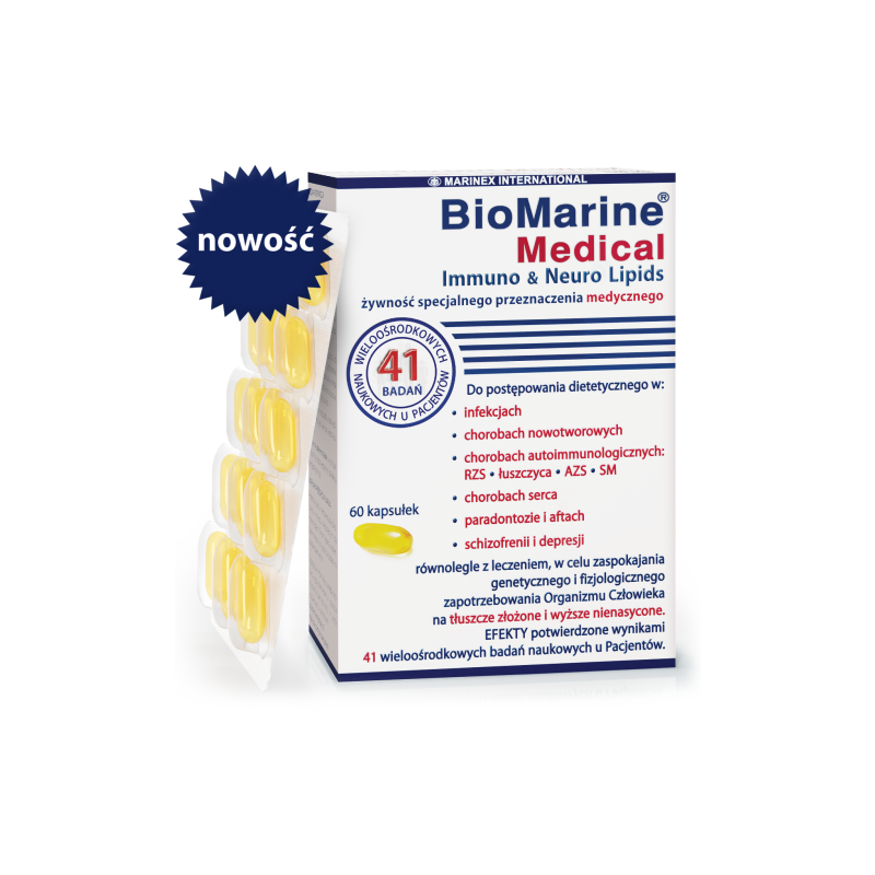 BioMarine® Medical Immuno & Neuro Lipids 60 kapsułek - opinie, cena ...