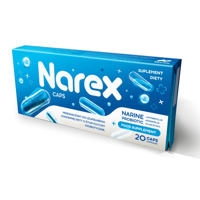 Narex Probiotyk Narine 20 kapsułek - opinie, cena | mybionic.pl
