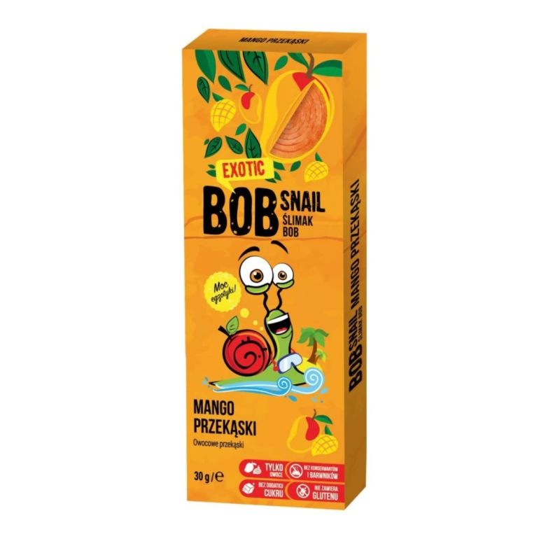 BOB SNAIL Przekąska mango 30 g - opinie, cena | mybionic.pl