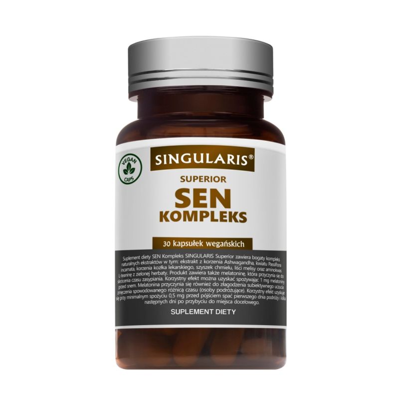 Singularis Sen Kompleks (ashwaganda, chmiel, l-teanina) 30 kapsułek ...