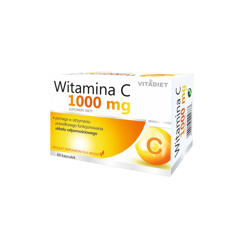 VITADIET Witamina C 1000 mg 60 kapsułek - opinie, cena | mybionic.pl