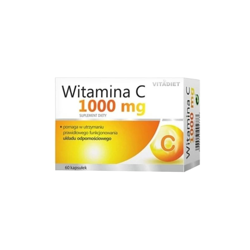 VITADIET Witamina C 1000 mg 60 kapsułek - opinie, cena | mybionic.pl
