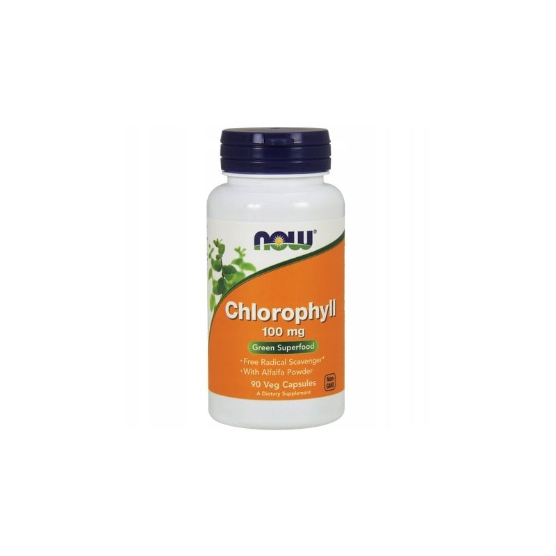 Now Foods Chlorofil 100 mg 90 kapsułek - opinie, cena | mybionic.pl