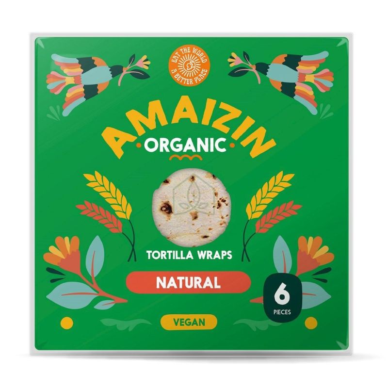 Amaizin Tortilla Wraps BIO (6 sztuk) 240 g - opinie, cena | mybionic.pl