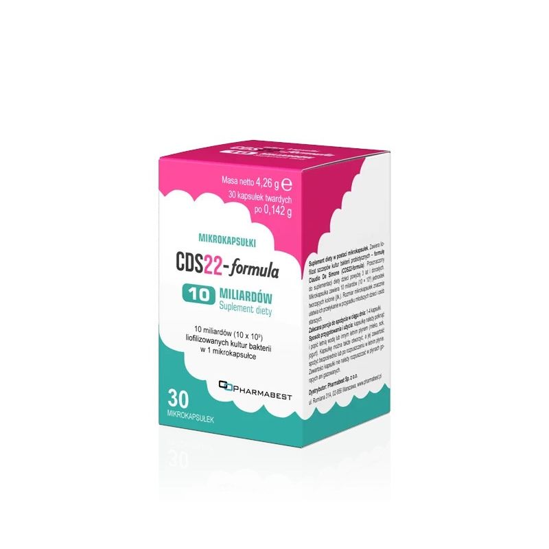 Pharmabest CDS22-formula Mikrokapsułki 10 mld 30 kapsułek - opinie, cena | mybionic.pl