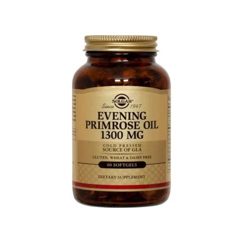 Solgar Evening Primrose Oil (Olej z wiesiołka) 1300 mg 60 kapsułek - opinie, cena | mybionic.pl