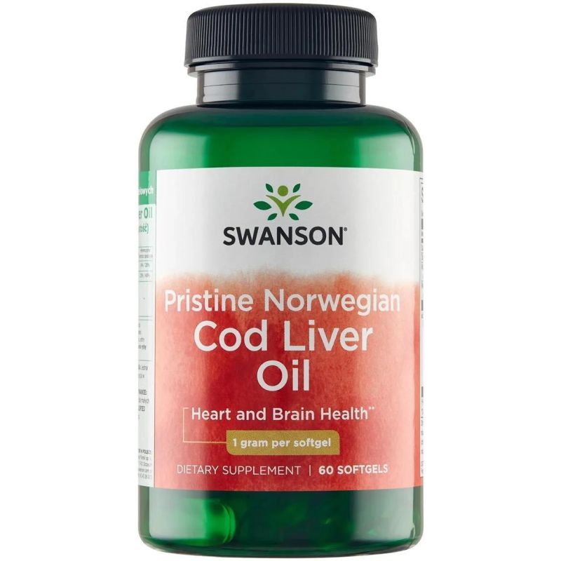 Swanson Pristine Norwegian Cod liver oil 60 kapsułek żelowych - opinie ...