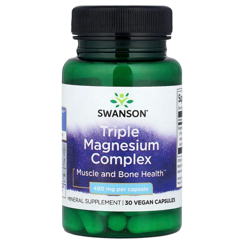 Swanson Triple Magnesium Complex 30 kapsułek - opinie, cena | mybionic.pl