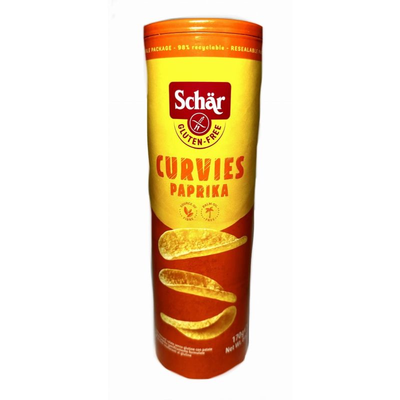 Schar Chipsy Curvies Paprika smak paprykowy 170 g - opinie, cena ...