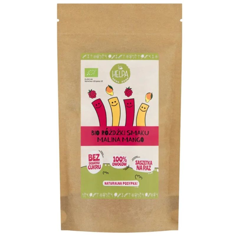 Helpa Różdżki Smaku Mix Malina-Mango Liofilizowane Owoce BIO (10x2 g ...