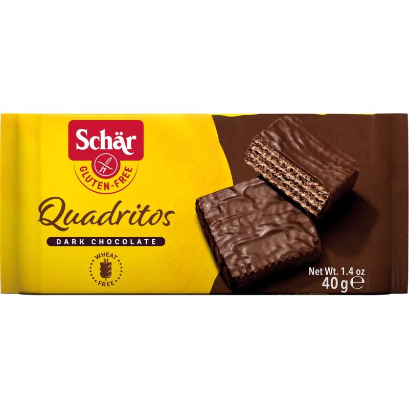 Schar Wafle czekoladowe Quadritos 2x20 g 40 g - opinie, cena | mybionic.pl