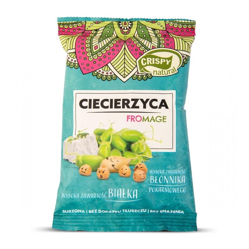 Crispy Natural Ciecierzyca suszona z posypką o smaku serka fromage ze ...