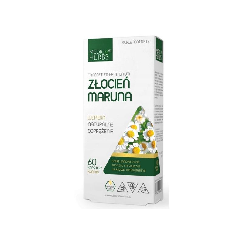 Medica Herbs Złocień Maruna 60 kapsułek - opinie, cena | mybionic.pl