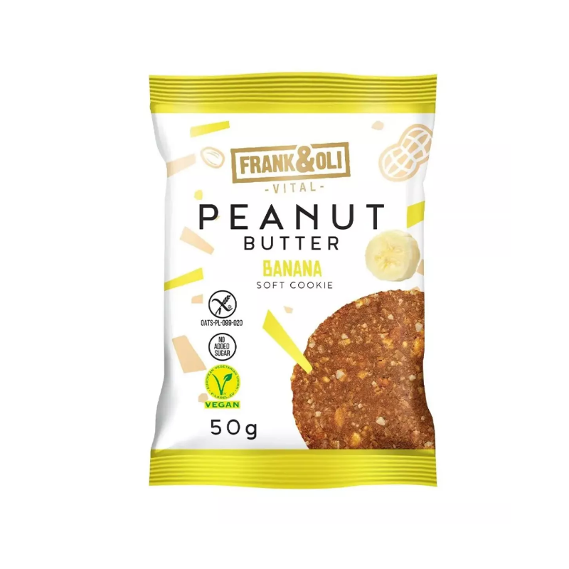 Frank&Oli Soft Cookie Peanut Butter Banana 50g - opinie, cena | mybionic.pl
