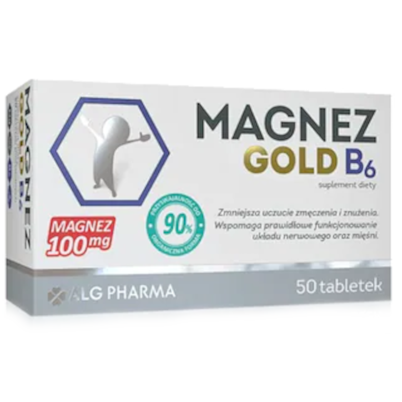 Alg Pharma Magnez Gold B6 50 tabletek - opinie, cena | mybionic.pl
