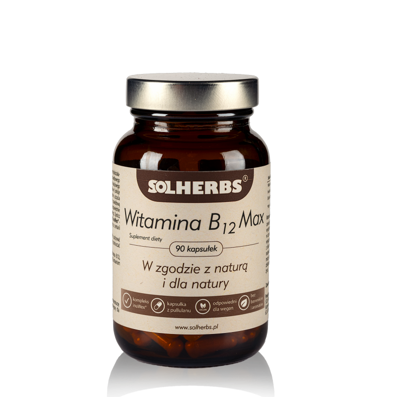 SOLHERBS Witamina B12 Max 60 kapsułek - opinie, cena | mybionic.pl