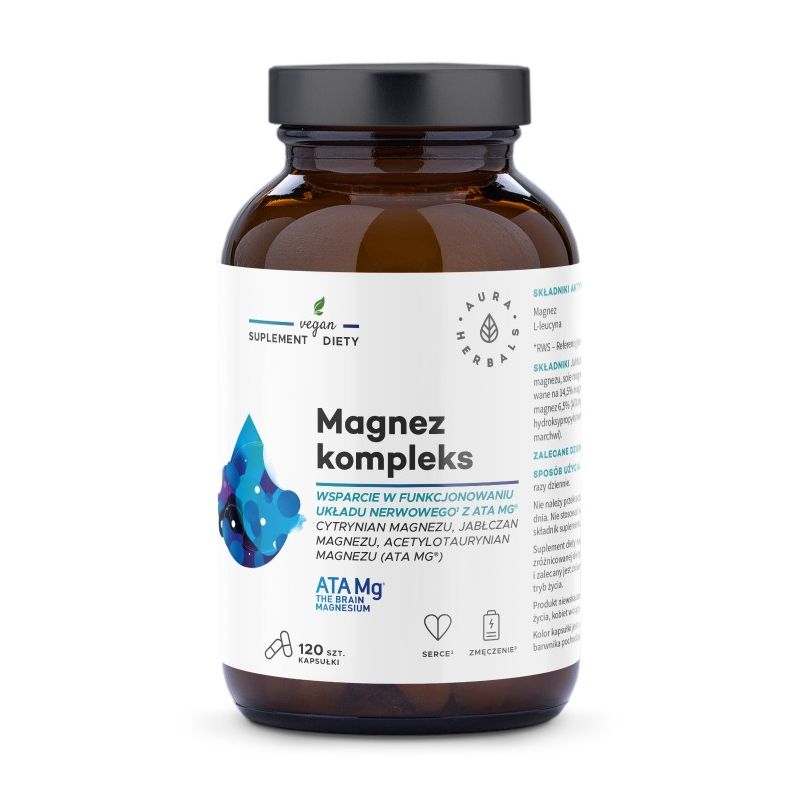 Aura Herbals Magnez kompleks ATA Mg® 120 kapsułek - opinie, cena ...