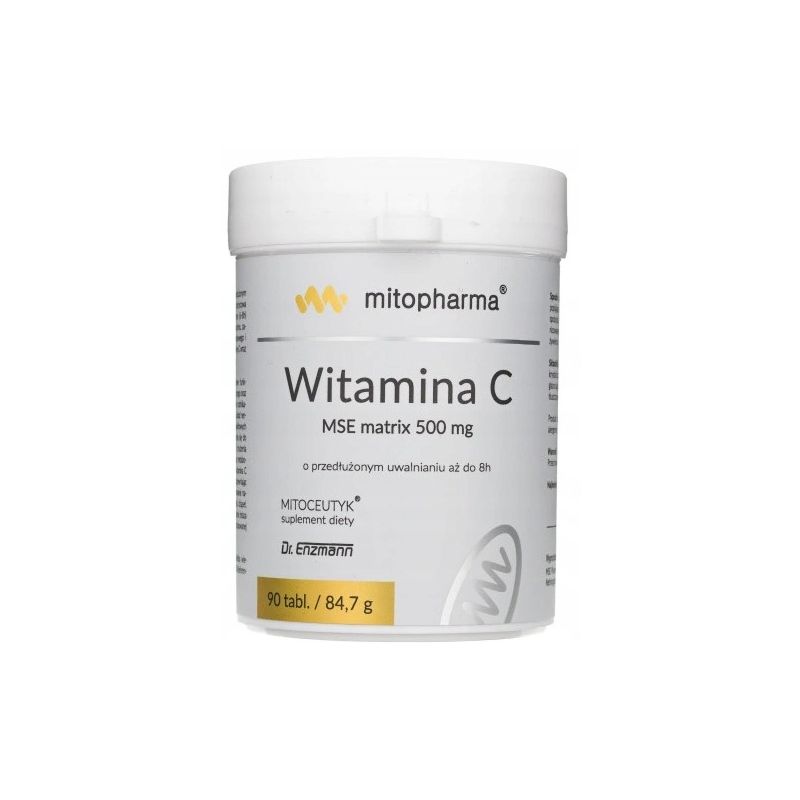 Mito-Pharma Witamina C MSE Matrix 500mg 90 tabletek - opinie, cena ...