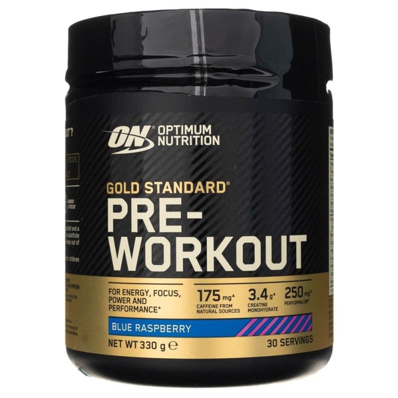 Optimum Nutrition Gold Standard Pre-Workout Blue Raspberry 330 g ...